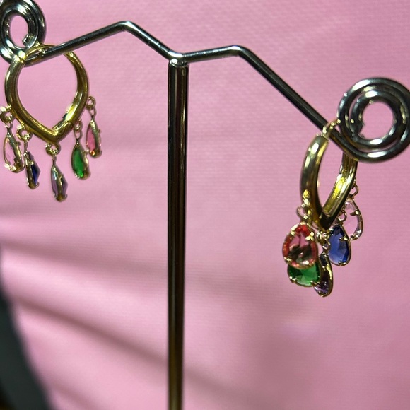 Jewelry | 325 Dangle Hoop Earrings | Poshmark